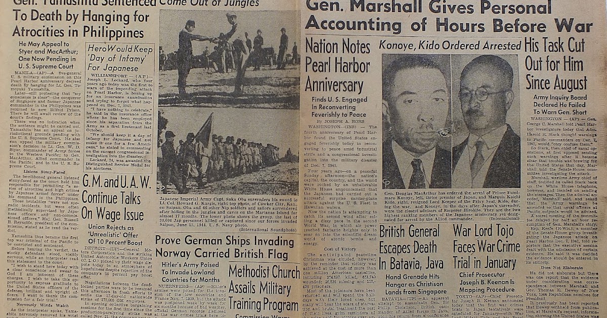 The Johnstown Tribune - WWII: December 7, 1945