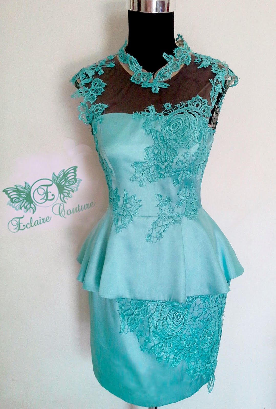 Eclaire Couture: Cheongsam Tosca Peplum Dress (Ms Cynthia Dress)