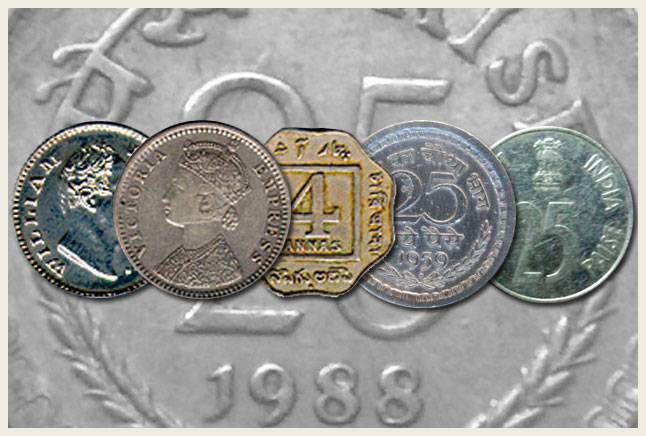 X 3: Evolution Of The 25 Paise Coin in India