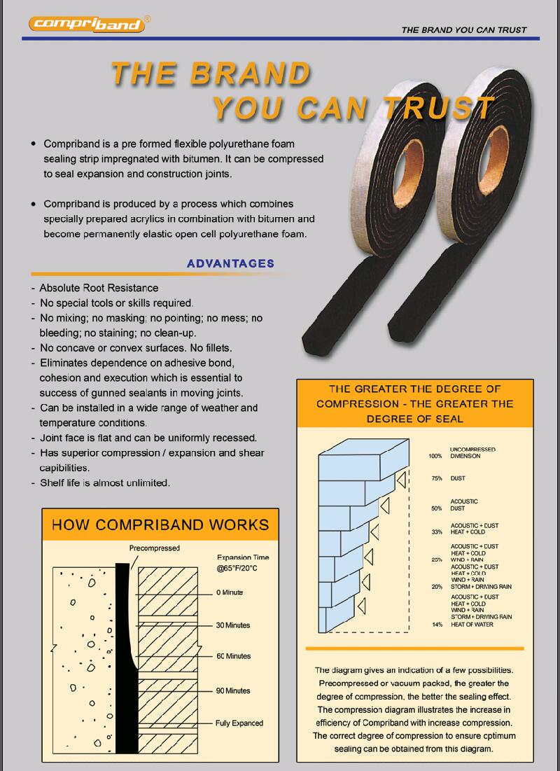 COMPRIBAND EXPANSION JOINT: Brochure