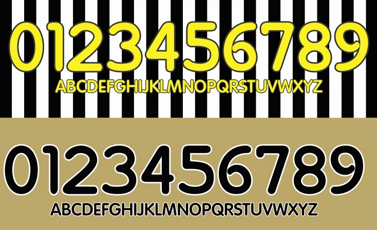 Font Number Football: Font Juventus 2008 => 2010