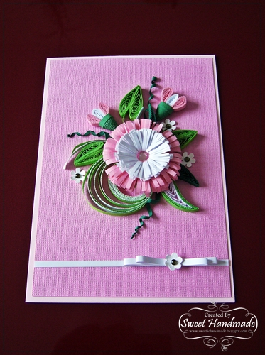 Sweet Handmade •: Pink card