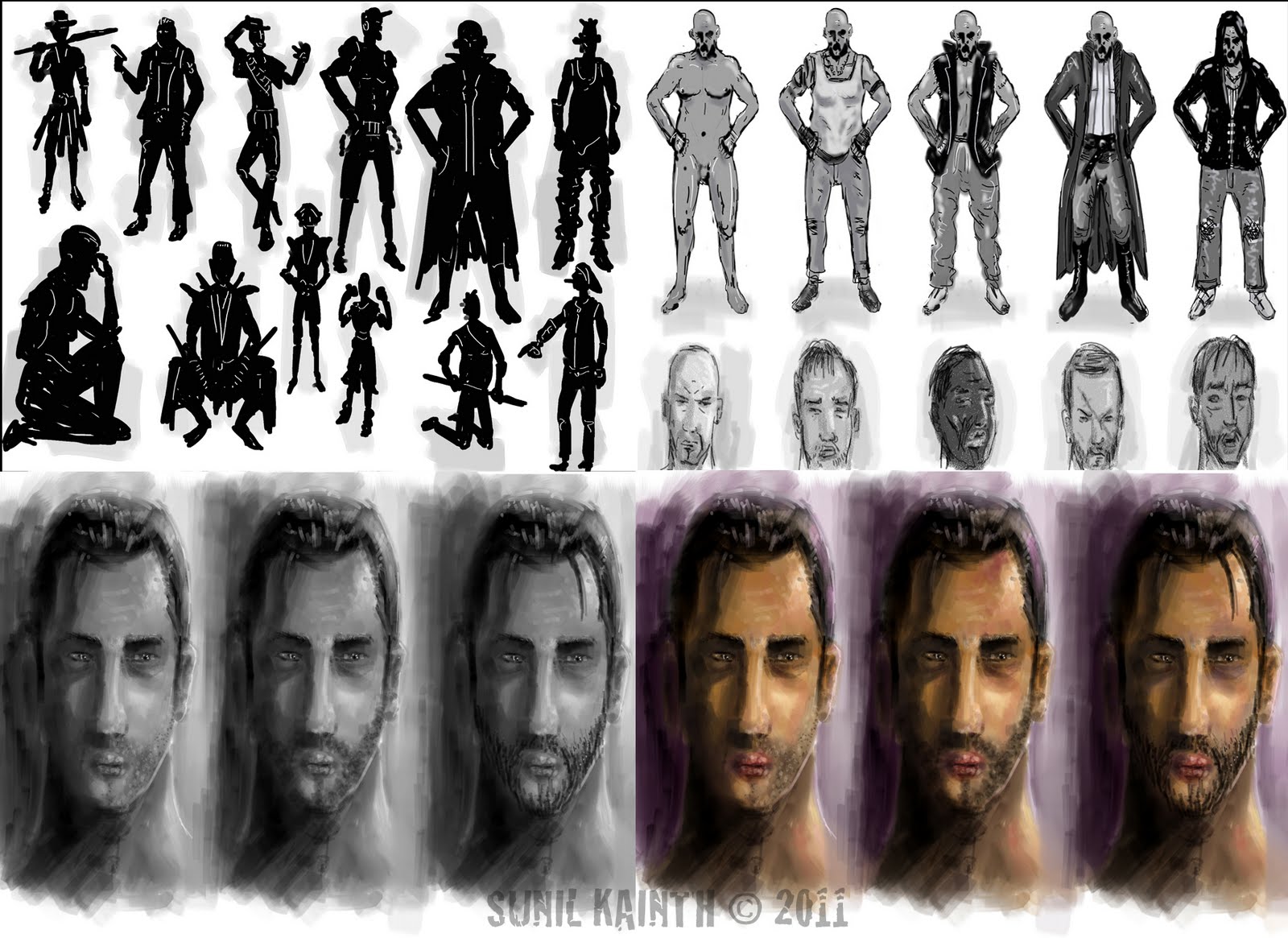 Sunil Kainth - Sketchblog: American gods - Shadows