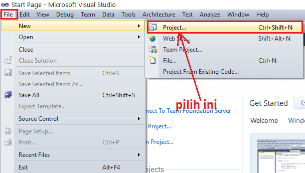 VISUAL BASIC NET PART 2 – TUTORIAL CARA MEMBUAT PROJECT BARU ~ JONCODE