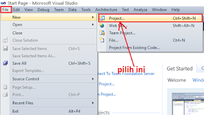 VISUAL BASIC NET PART 2 – TUTORIAL CARA MEMBUAT PROJECT BARU ~ JONCODE