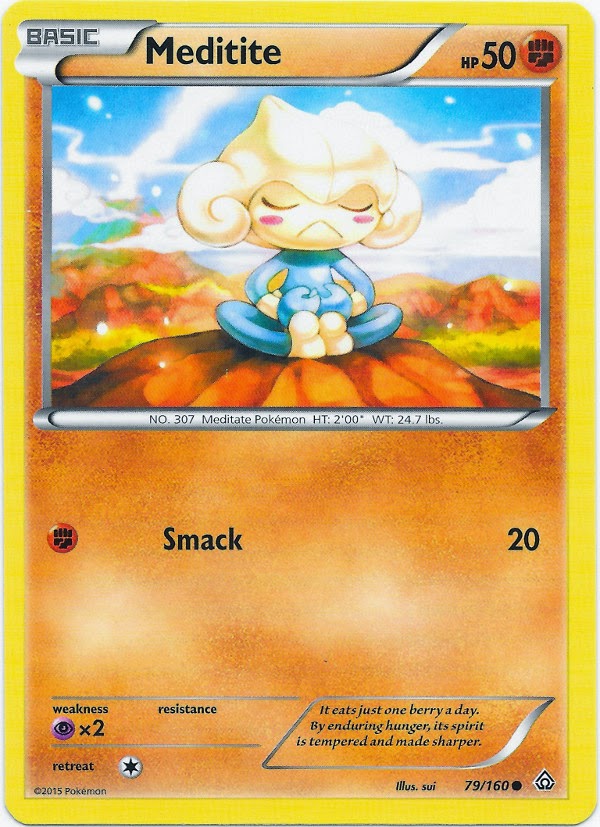 Meditite -- Primal Clash Pokemon Card Review | PrimetimePokemon's Blog