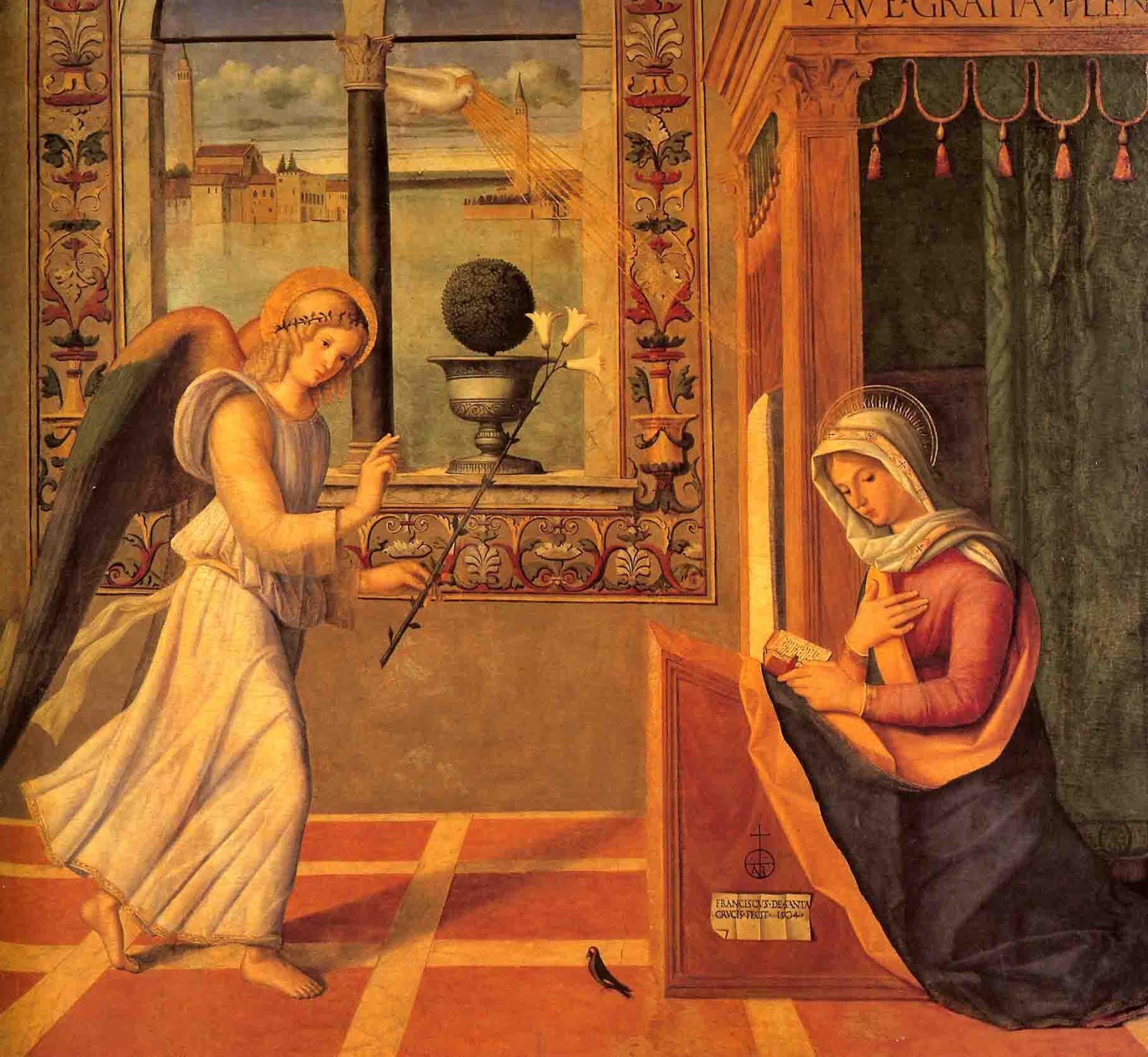 A Misericórdia Divina: Anunciação do Anjo à Virgem Maria.