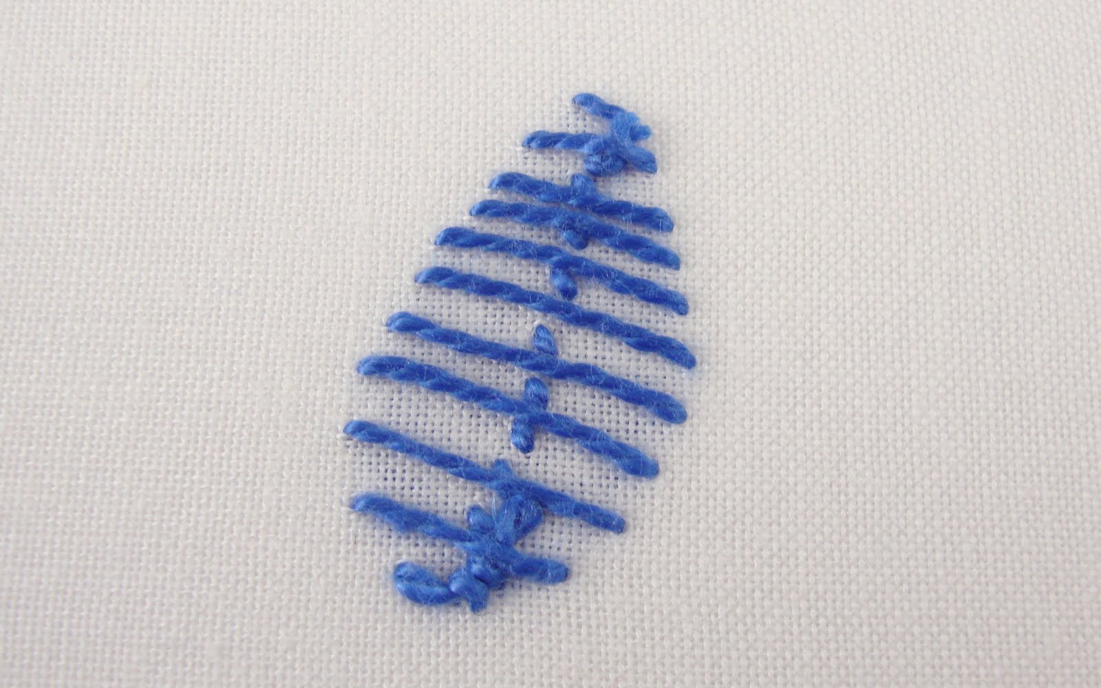 big B: 100 Stitches - open fishbone stitch