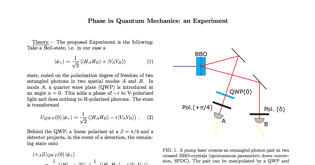 Photon experiment blog.