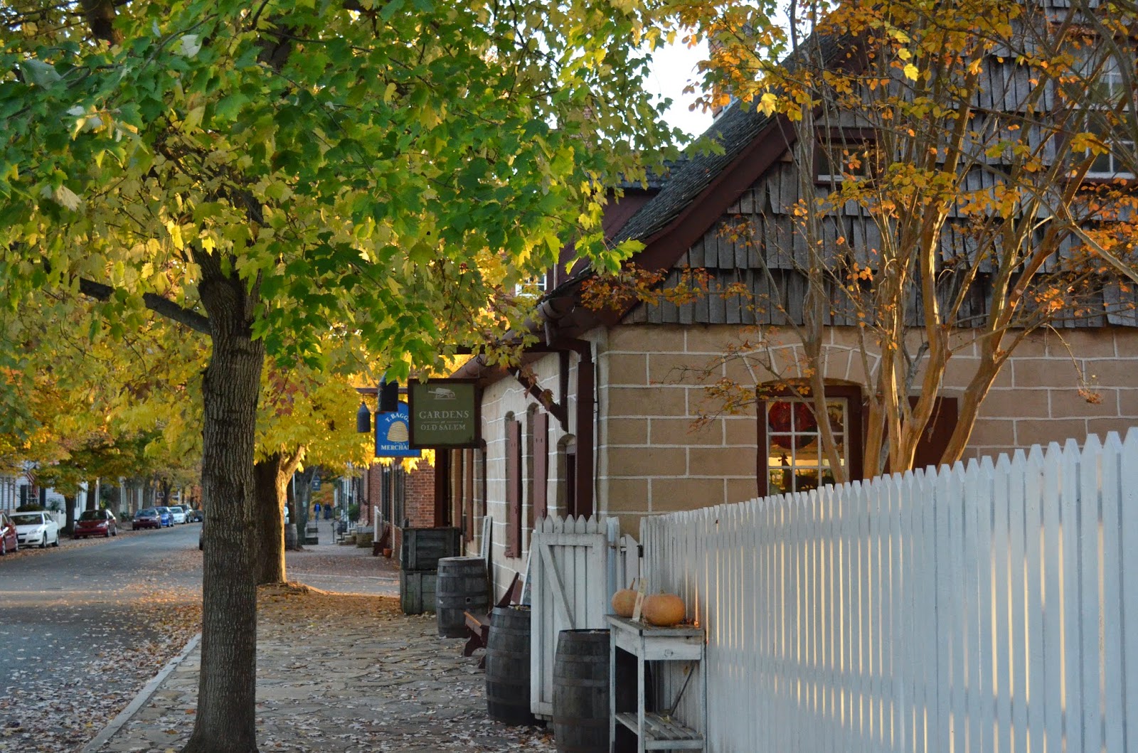 How cute is that?: Old Salem in Fall