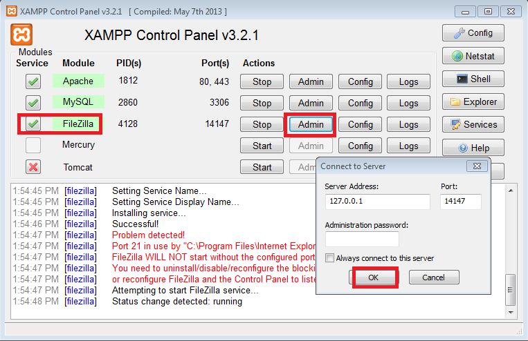 Cara Konfigurasi FTP Server Dengan Xampp
