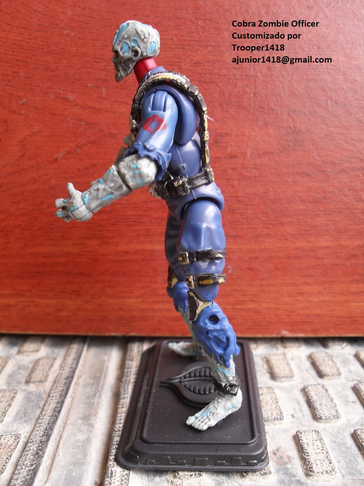 Gi joe Custom Action Figures: Cobra Zombie Officer