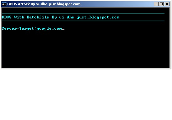 Cara DDos lewat CMD(DOS)