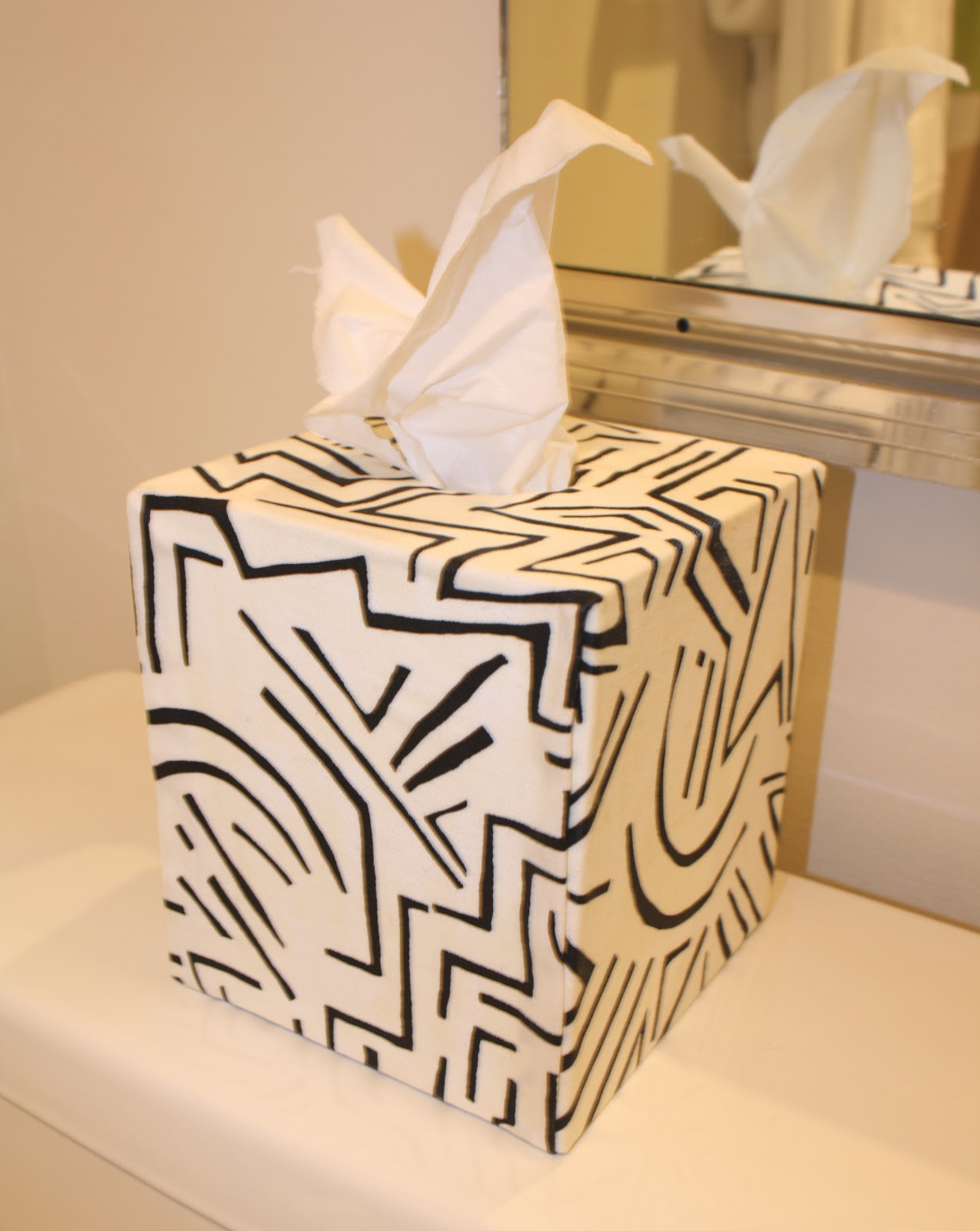 Meet Me in Philadelphia: My Custom Fabric-Covered Tissue Box Cover