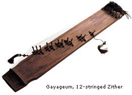 Premodern Korean History: 가야금 (Gayageum)