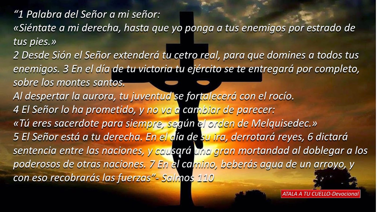 ATALA A TU CUELLO Devocional: Salmos 110