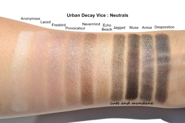 Cute and Mundane: Urban Decay Vice eyeshadow palette review + swatches