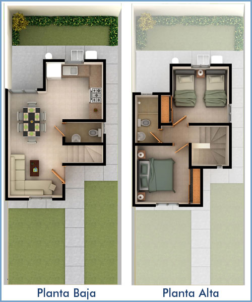 Planos de Casas y Plantas Arquitectónicas de Casas y Departamentos ...