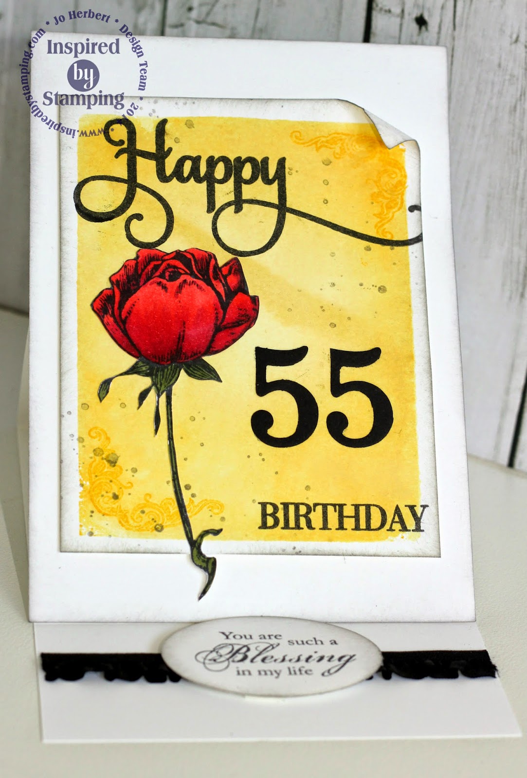 Show Me The Love: Happy 55th Birthday - Inspired By Stamping