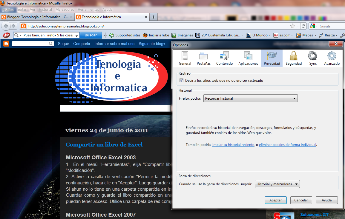 Tecnología e Informática: Mozilla publica la nueva versión de Firefox 5.0