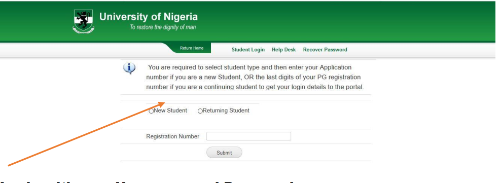 UNN Fresh PG Students Online Registration Guidelines 2020/2021
