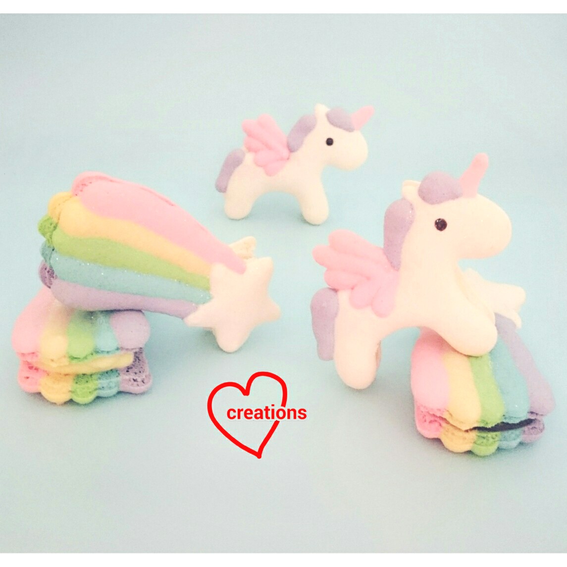 Loving Creations for You: Unicorn and Shooting Star Macarons