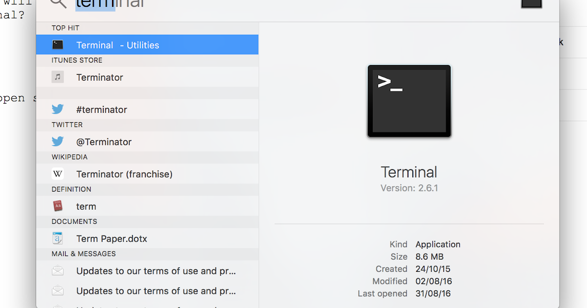 How to Open files in Mac directly from terminal?