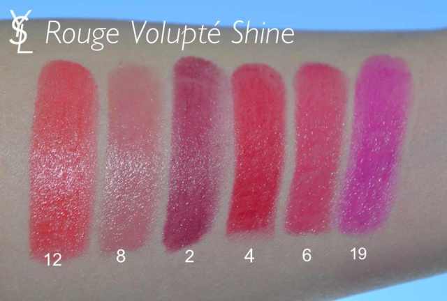 Beauty And The City: YSL - Rouge Volupté Swatches