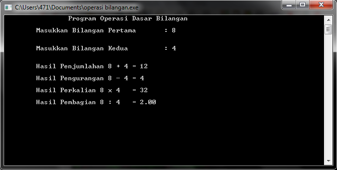 Contoh Program Bahasa C ~ Teknologi Informasi