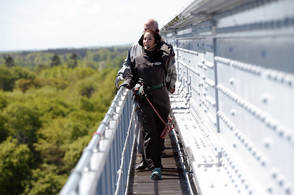 Princess Mary attended the opening of Bridge Walking
