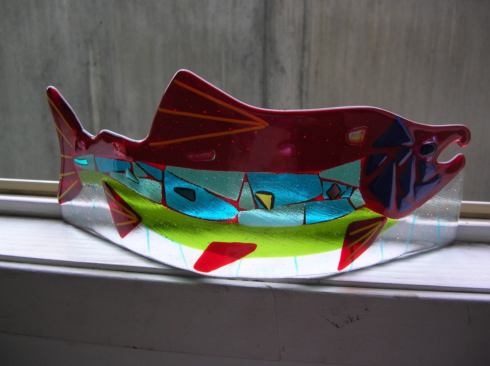 My Artful Life Salmon Stained Glass 2012