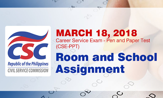 Civil Service Exam PH: Region 7 Room and School Assignment: March 18 ...