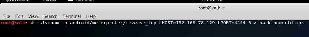 How to Hack android phone using METASPLOIT and MSFVENOM ~ Tech Odia
