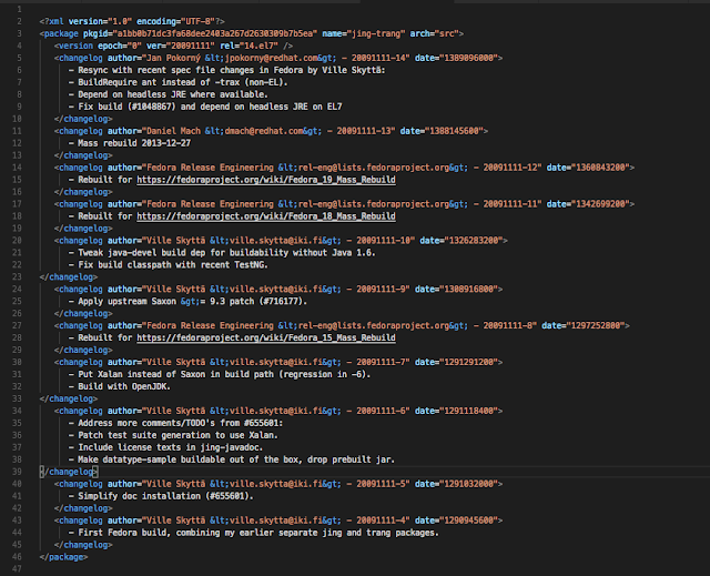 Johan Louwers - Tech blog: Oracle Linux - digging into YUM repository XML data