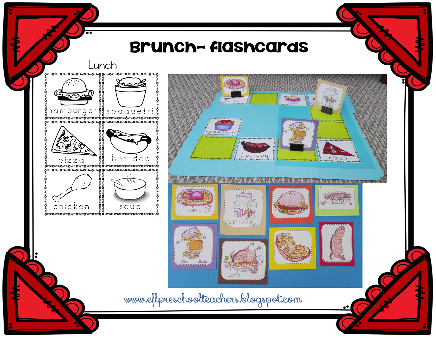 ESL/EFL Preschool Teachers: Brunch (Breakfast and Lunch) Theme