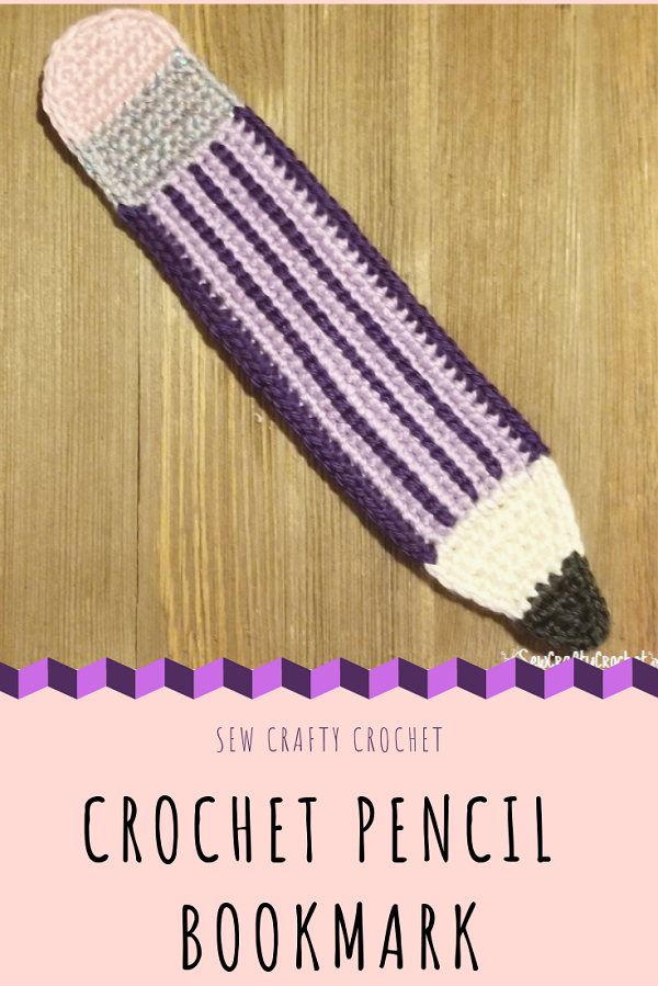 Crochet Pencil Bookmark - Sew Crafty Crochet