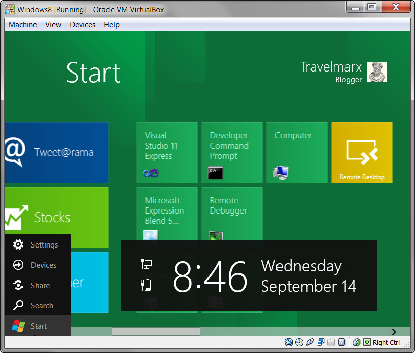 TravelMarx: Installing Windows 8 Developer Preview on VirtualBox