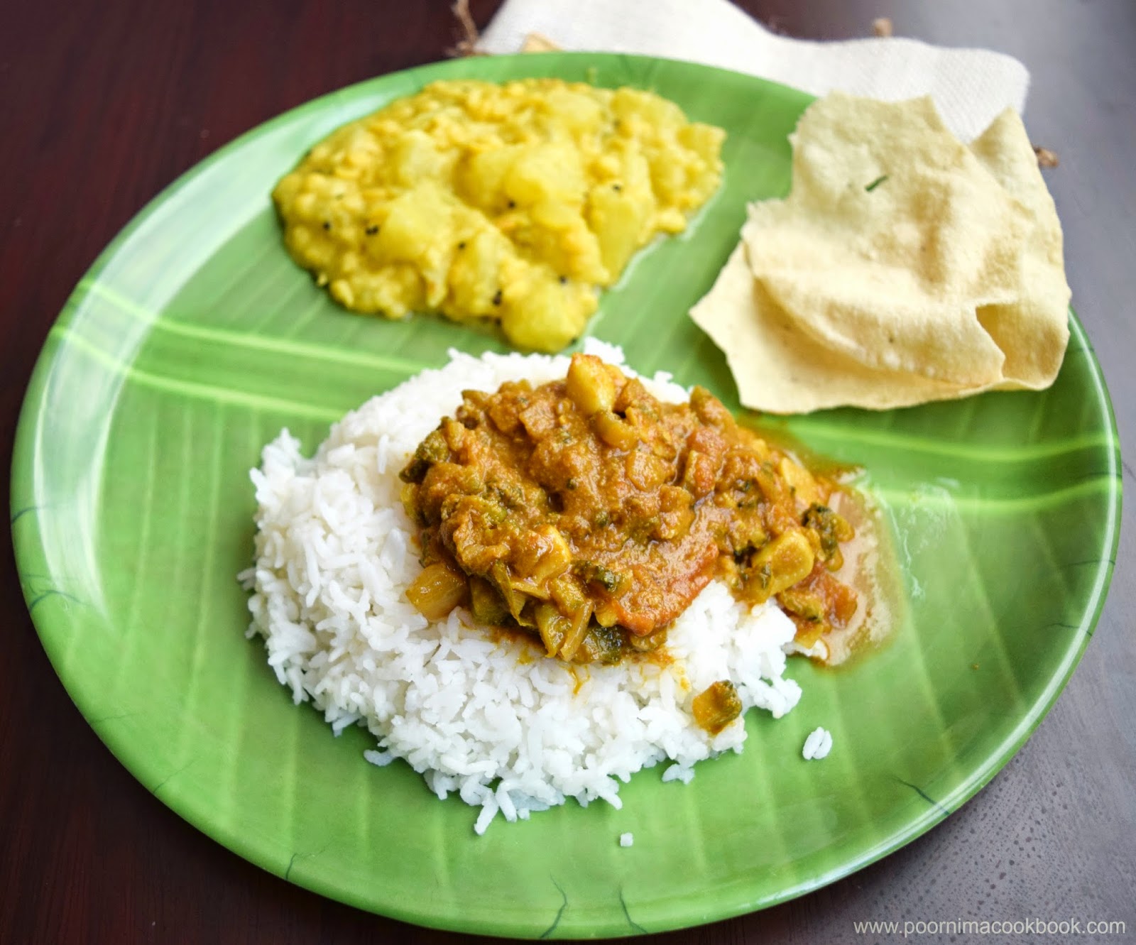 Poornima's Cook Book: Pavakkai Puli Kulambu / Spicy Bitter gourd gravy ...