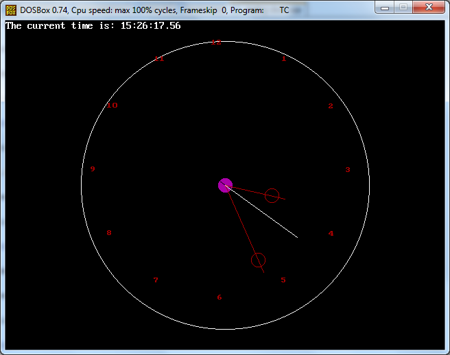 Program For Analog Clock In C Graphics Byte Koding 3902