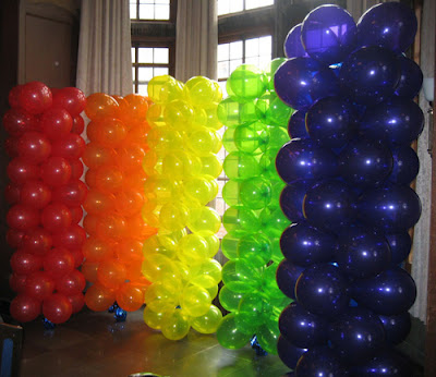 La Fiesta de tus Suenios: Columnas con globos