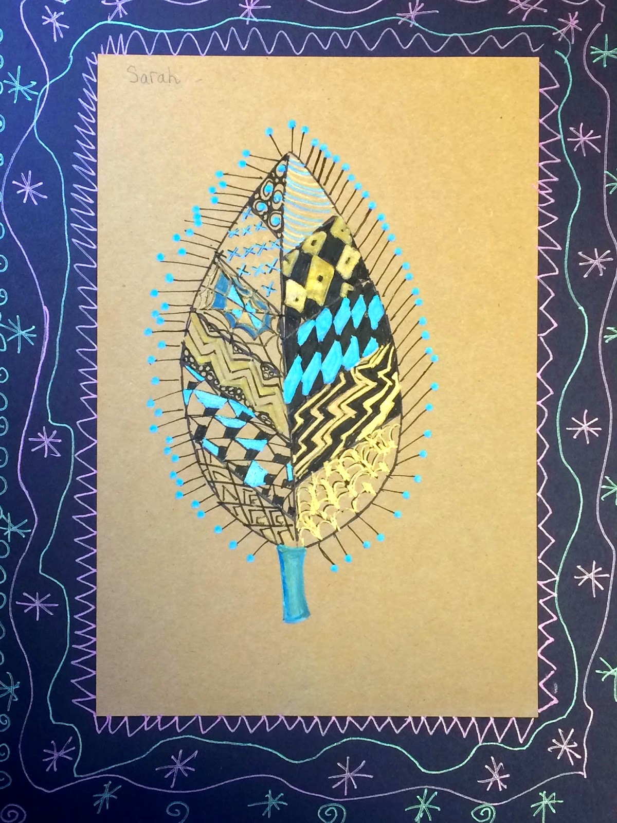 Artsy Miss Hatch: Two Pins, One Lesson. Fourth Grade Zentangles.