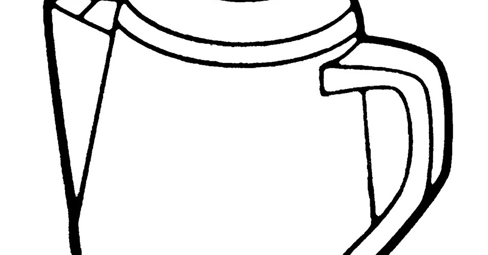 Mewarnai Gambar: Mewarnai Gambar Sketsa Teko 1