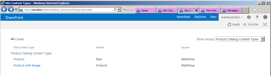 SharePoint 2013 Preview - Product Catalog site template