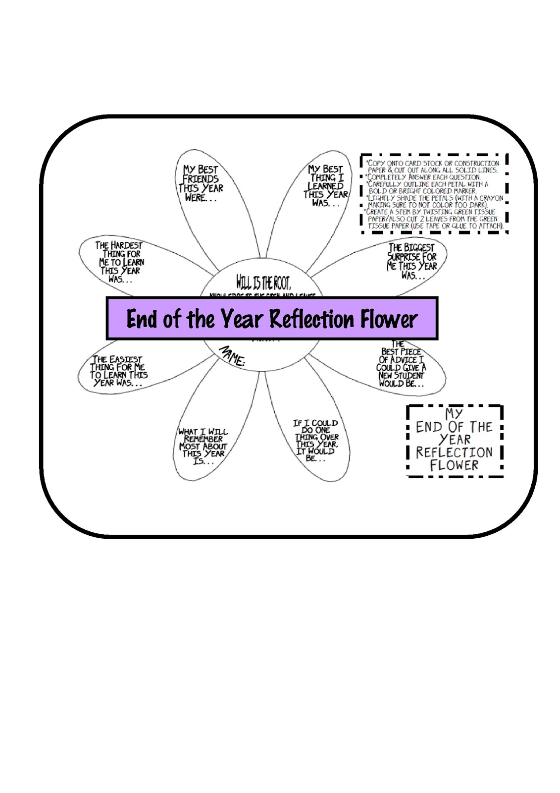 Working 4 the Classroom: Flowering Fun