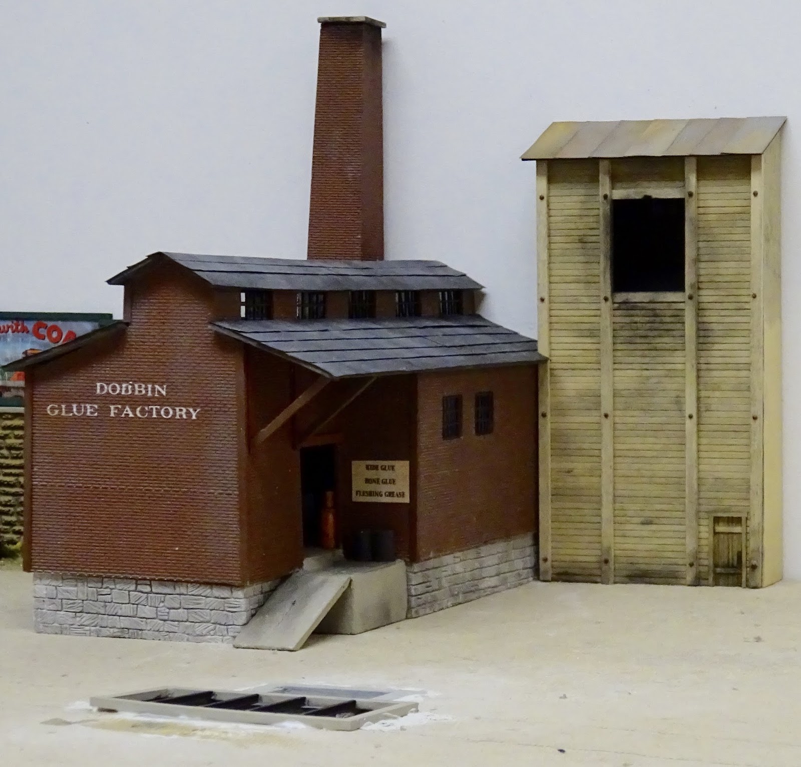 Model Railroad Minutiae: Glue factory progress