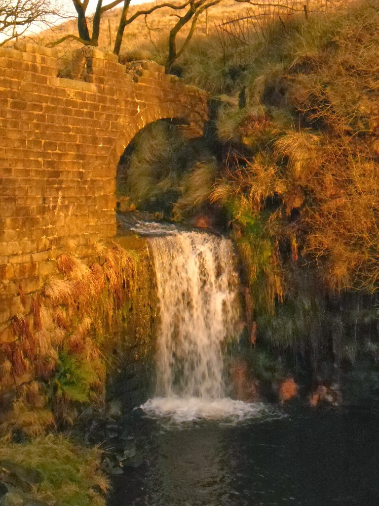 Pat Papertown 2: Cheesden Valley Waterfall at Sundown