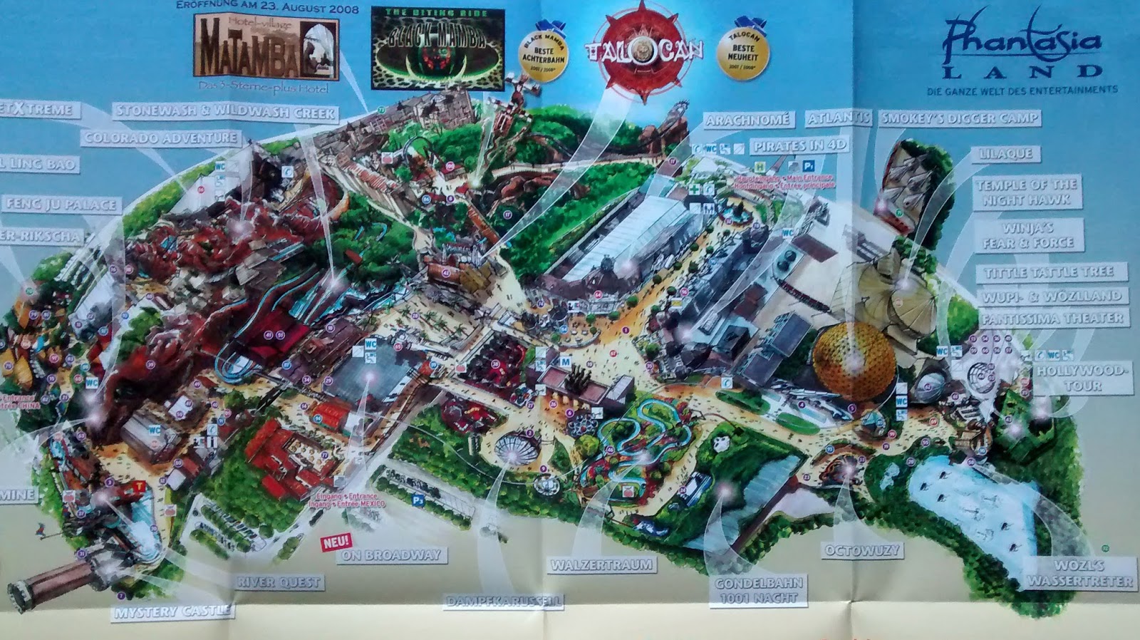 Theme Park Thoughts: Park Map Design