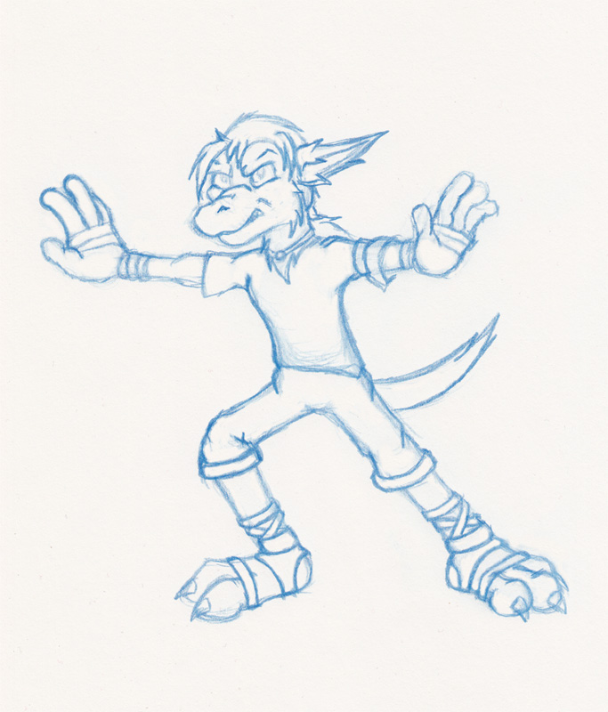 Bahamut's Musings: Character Sketch - Gene Pose