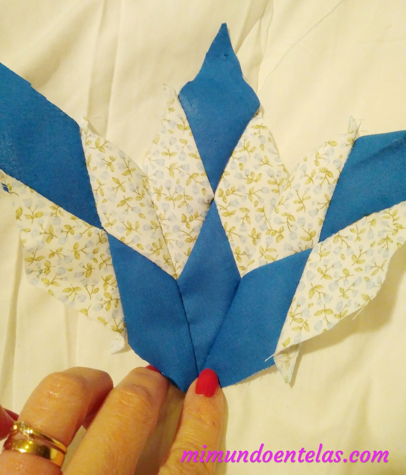 mimundoentelas.com: TUTORIAL DE PATCHWORK: ESTRELLA DE LA MAÑANA