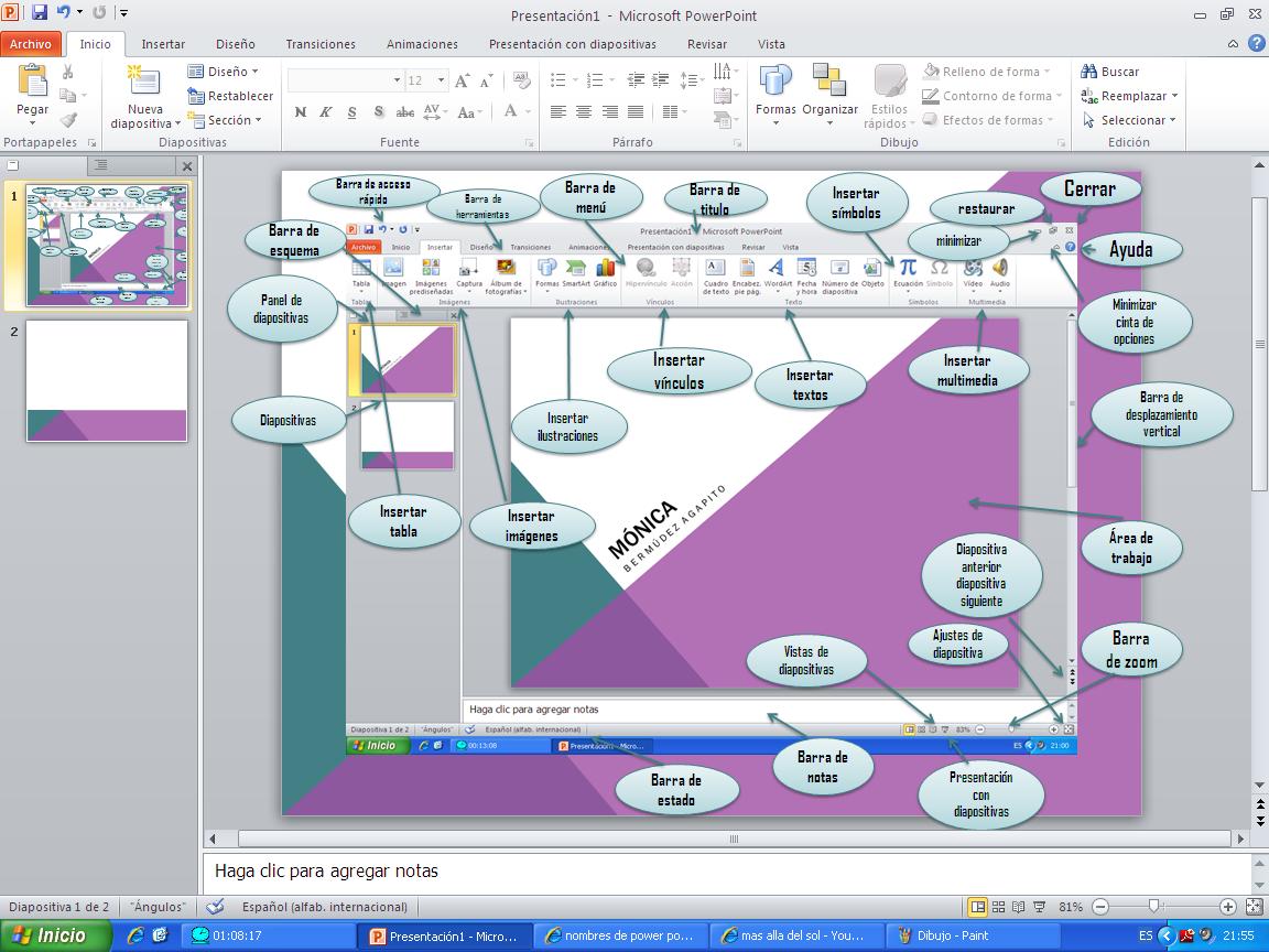 TRABAJOS DE COMPUTACIÖN: NOMBRES DE POWER POINT
